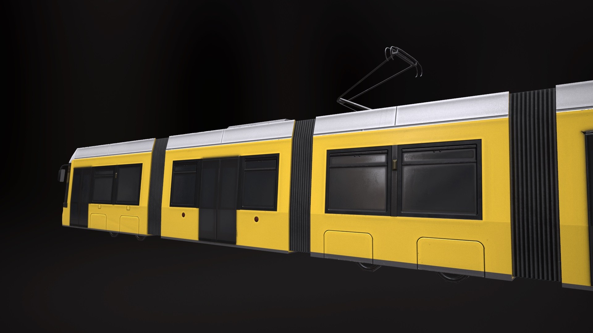 3d Model Tram Bombardier Flexity Berlin
