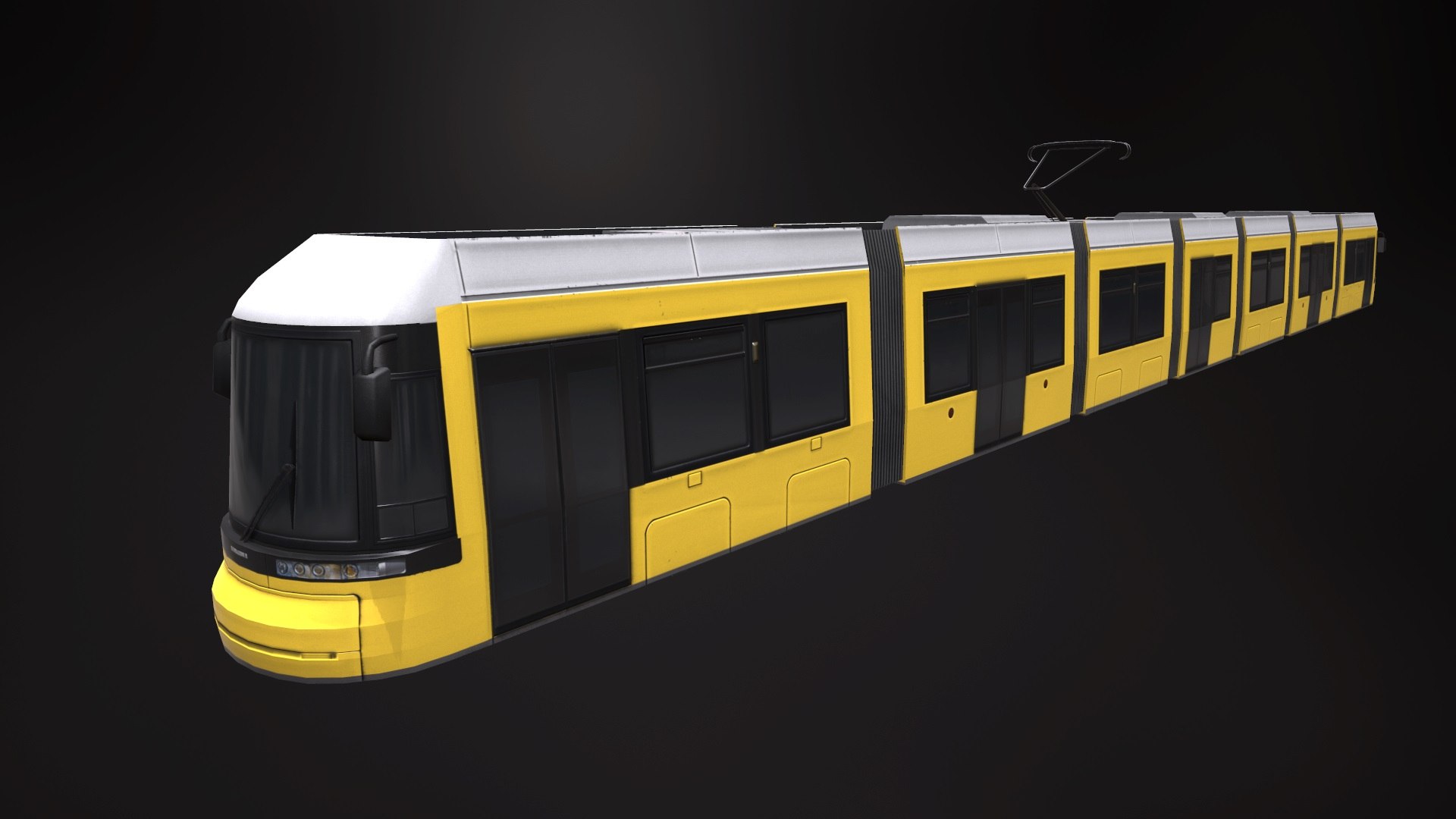 3d Model Tram Bombardier Flexity Berlin