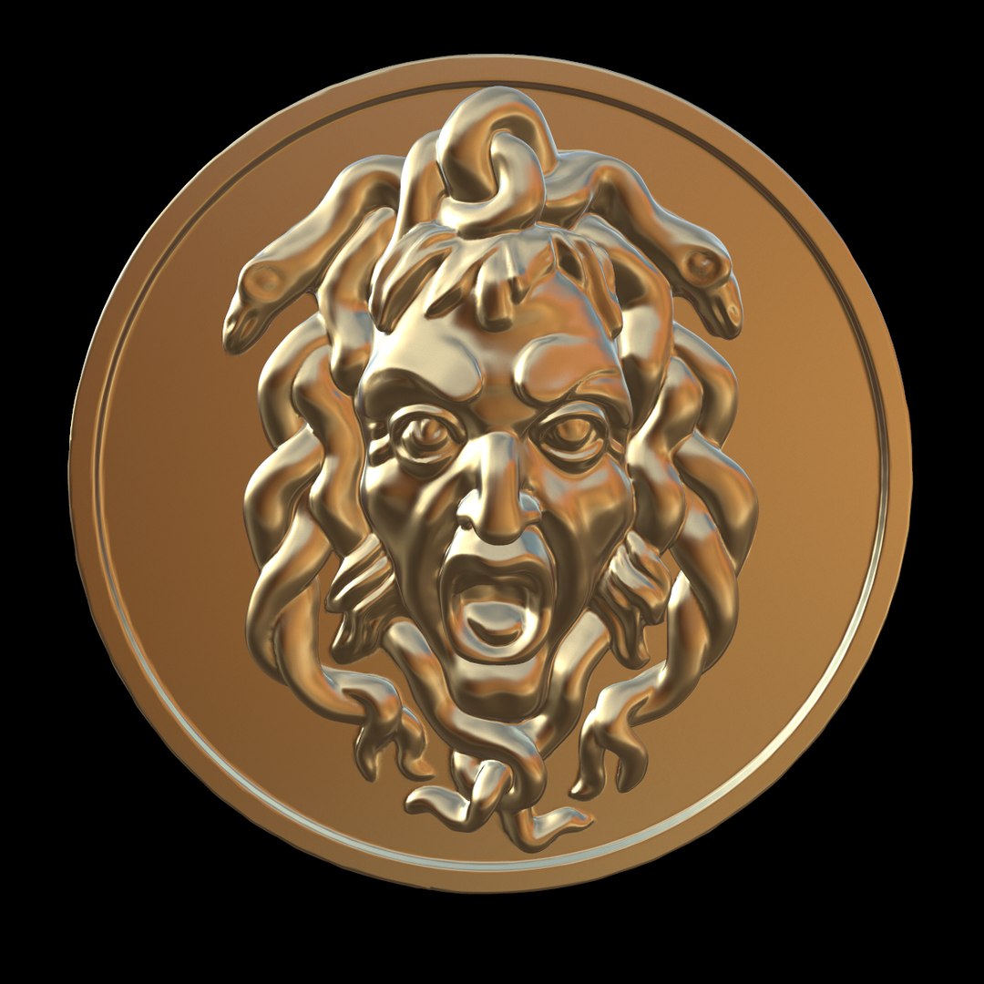 Sculpture Gorgon Mask 3D Model - TurboSquid 1291187