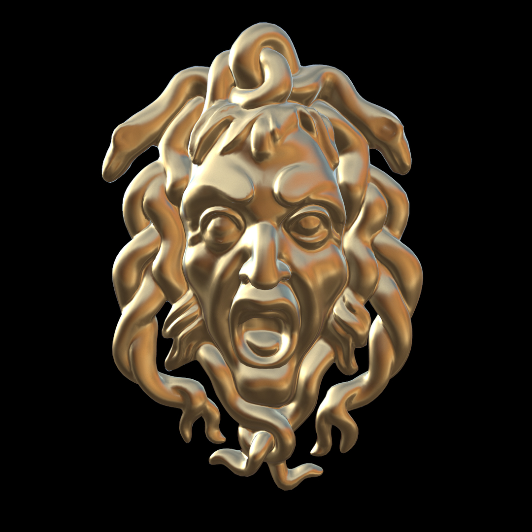 Sculpture Gorgon Mask 3D Model - TurboSquid 1291187