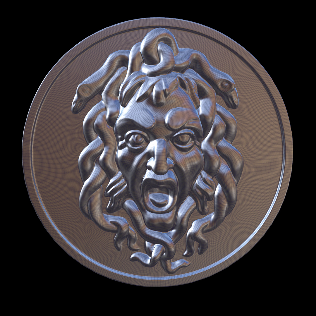 Sculpture Gorgon Mask 3D Model - TurboSquid 1291187