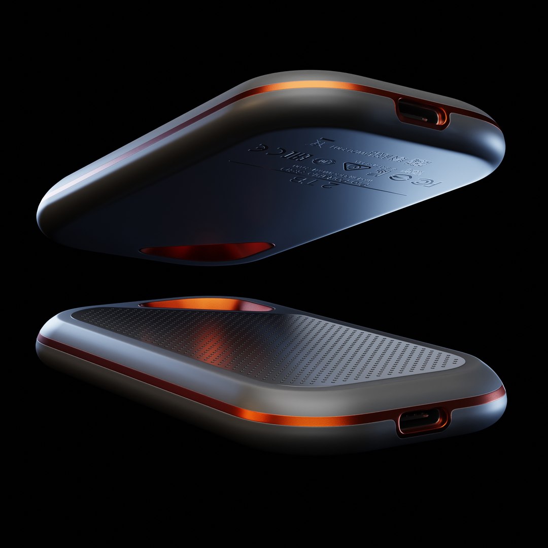3D Model SanDisk Extreme Pro Portable SSD - TurboSquid 1899299
