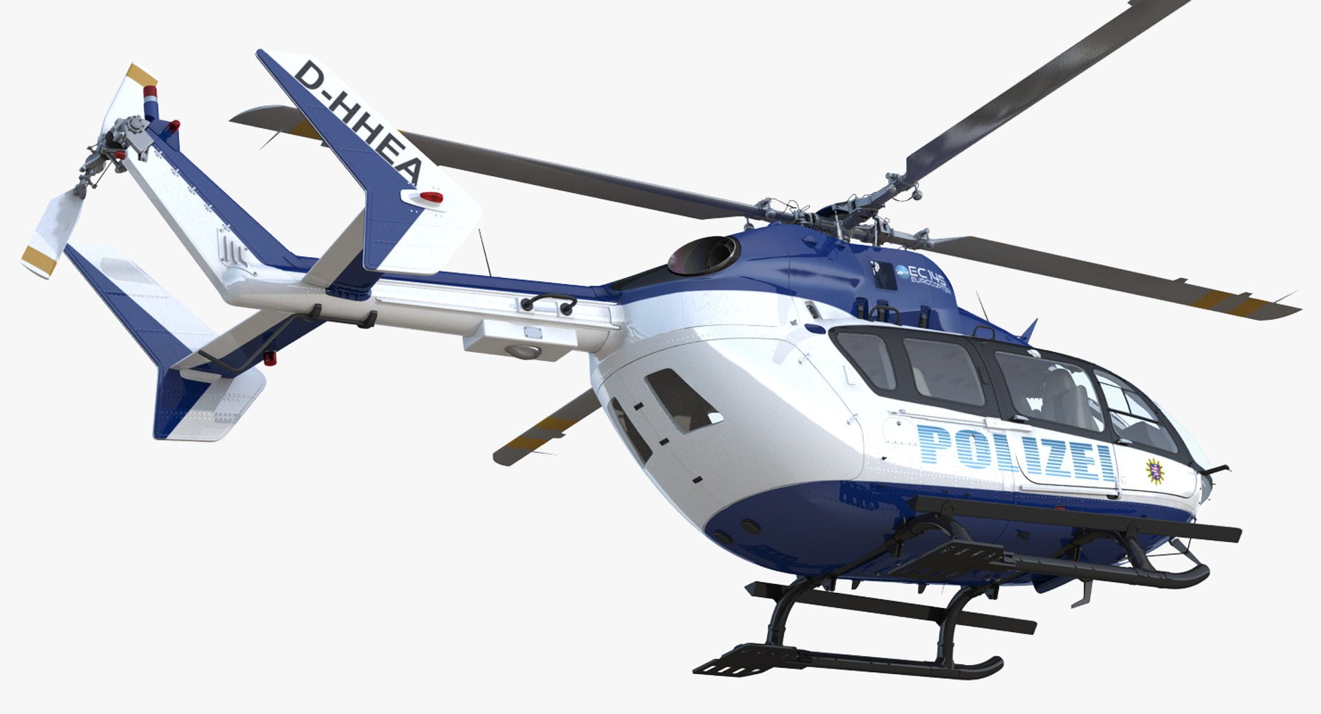 3D Model Eurocopter Ec145 German Police - TurboSquid 1197653