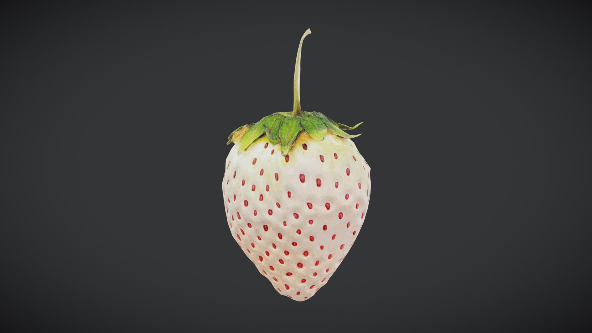 Fruit Pineberry Low Poly - TurboSquid 2371580