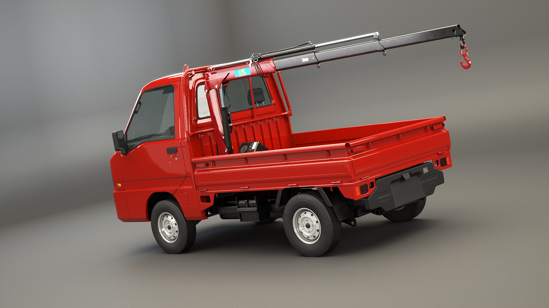 Kei Truck Mini Telescopic Crane Model - TurboSquid 2251783