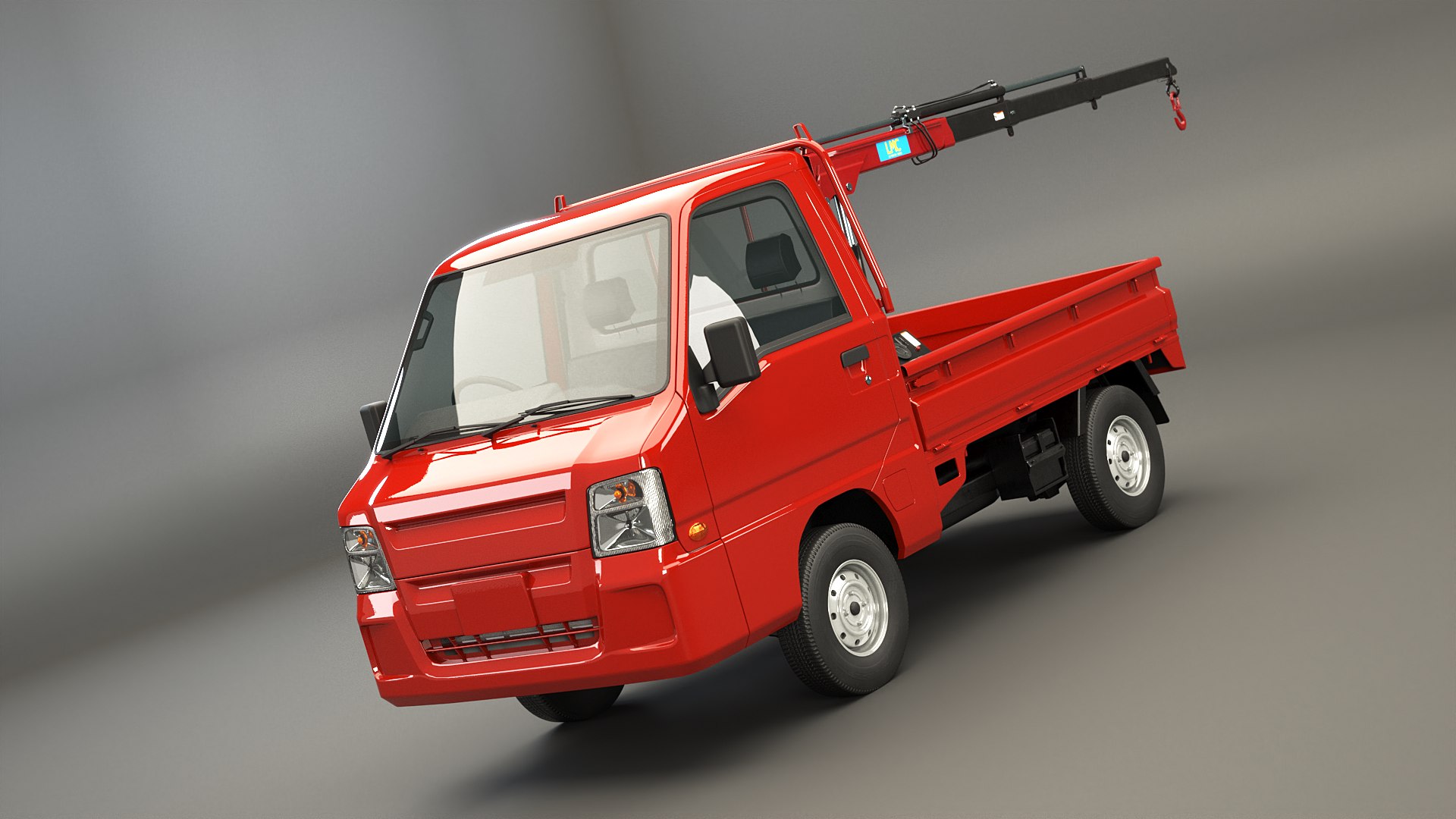 Kei Truck Mini Telescopic Crane Model - TurboSquid 2251783