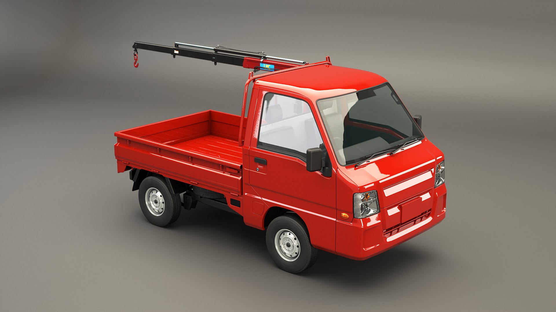 Kei Truck Mini Telescopic Crane Model - TurboSquid 2251783
