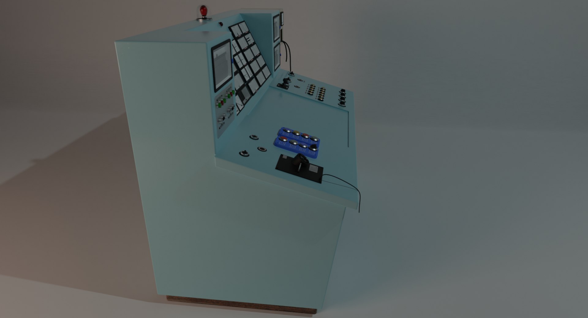 Old Industrial Control Panel 3D Model - TurboSquid 1432668