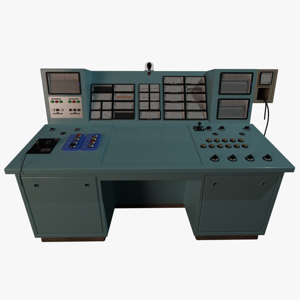 Old industrial control panel 3D model - TurboSquid 1432668