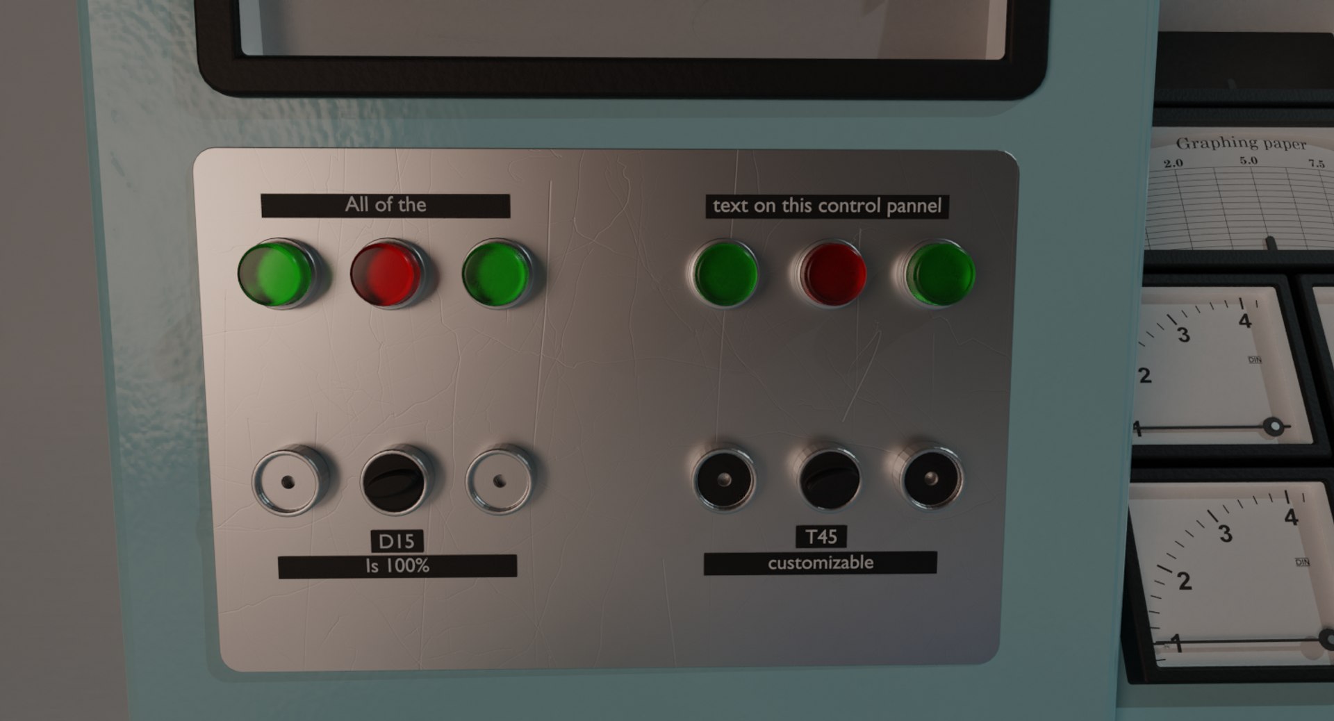Old Industrial Control Panel 3D Model - TurboSquid 1432668