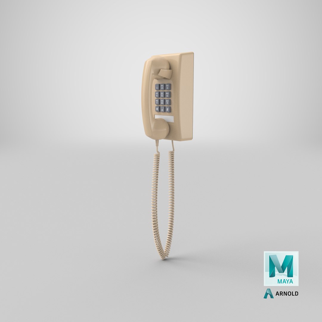 3D Wall Telephone 01 - TurboSquid 2007684