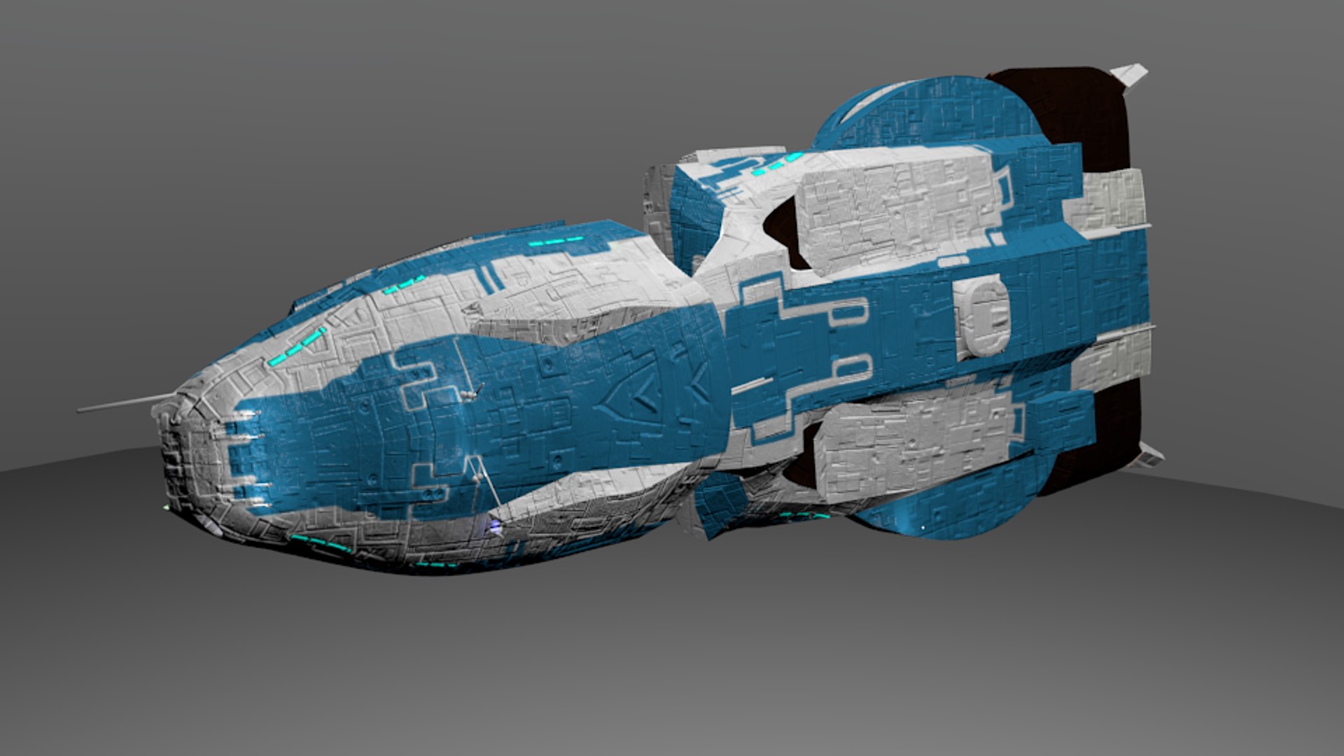 3d Model Large Spaceship