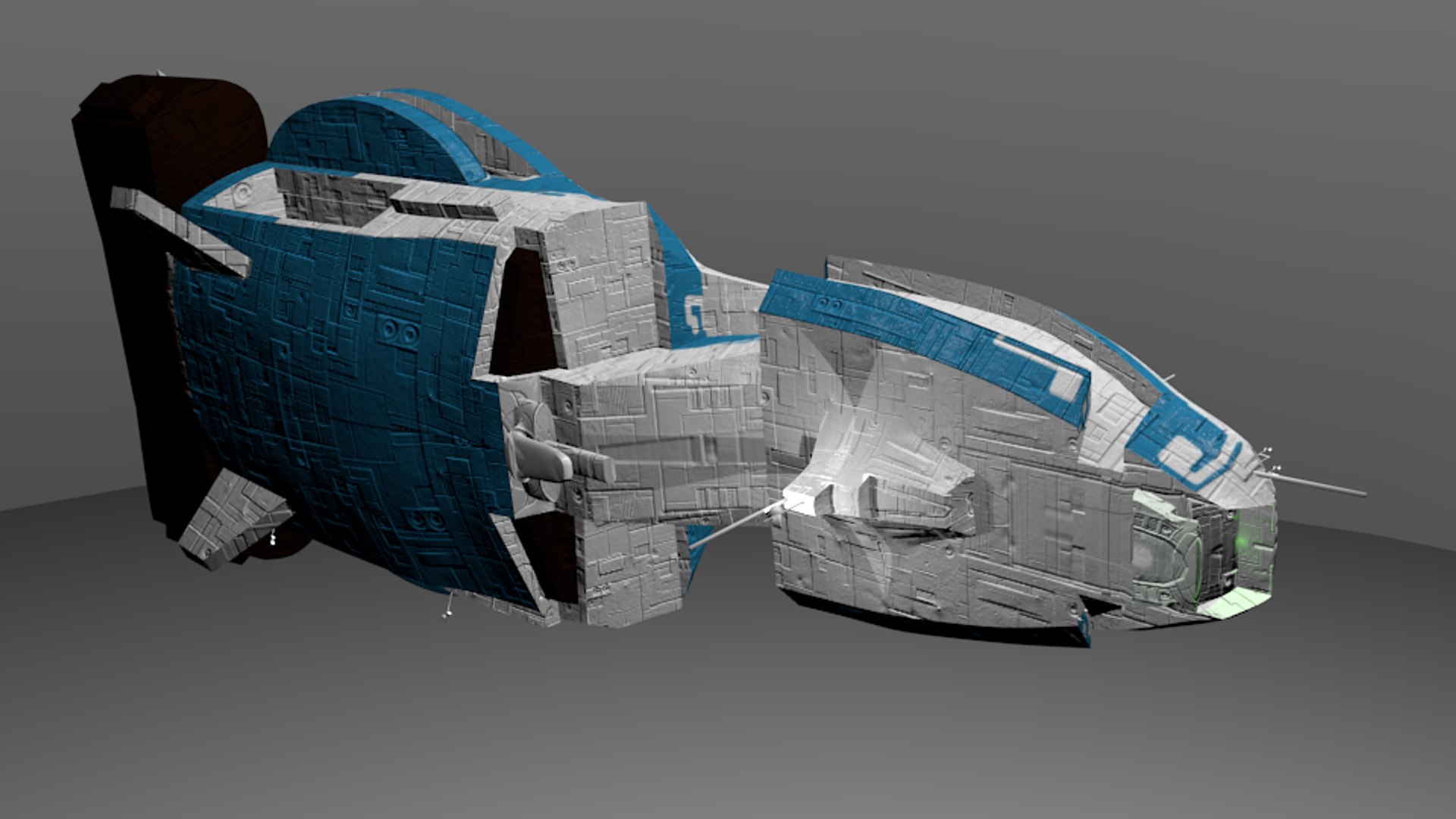3d Model Large Spaceship