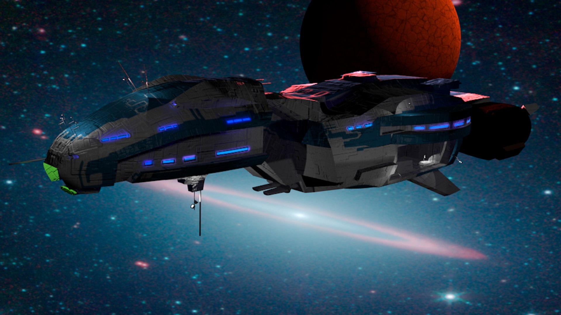 3d Model Large Spaceship