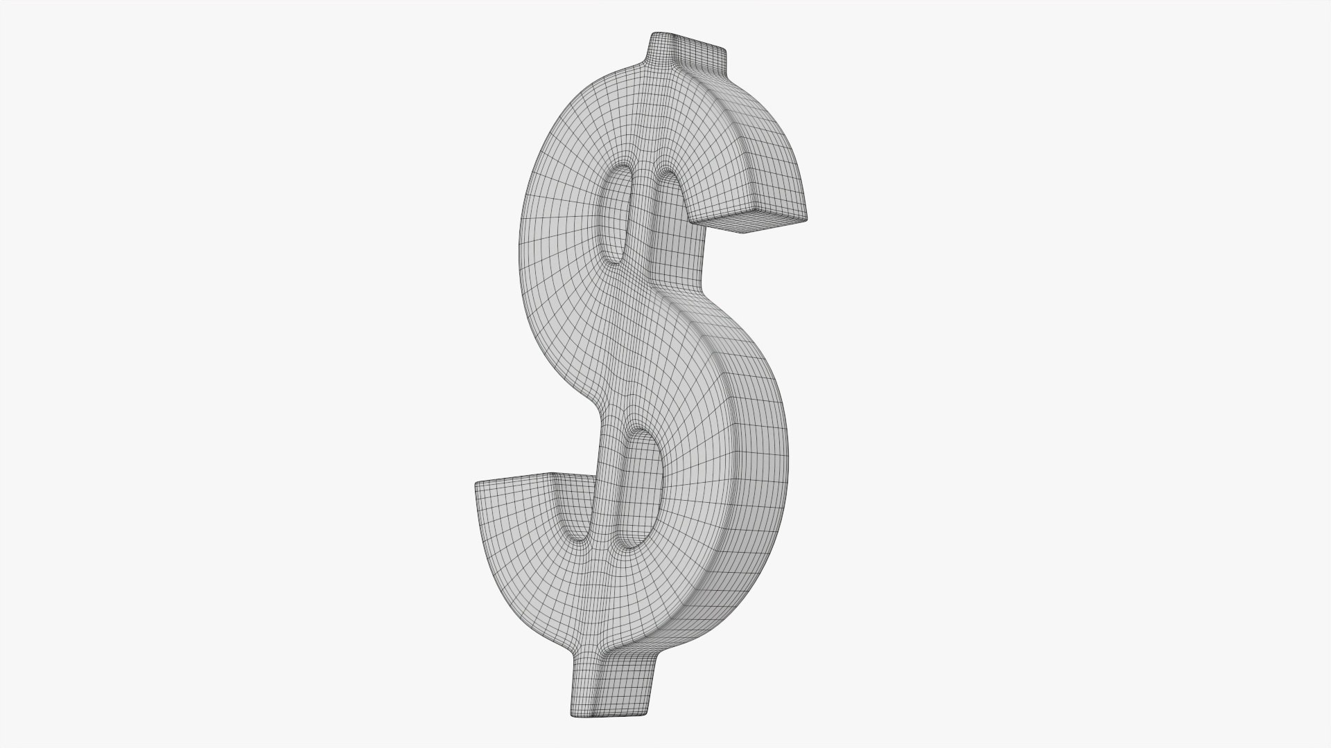 3D Dollar Symbol - TurboSquid 1754194