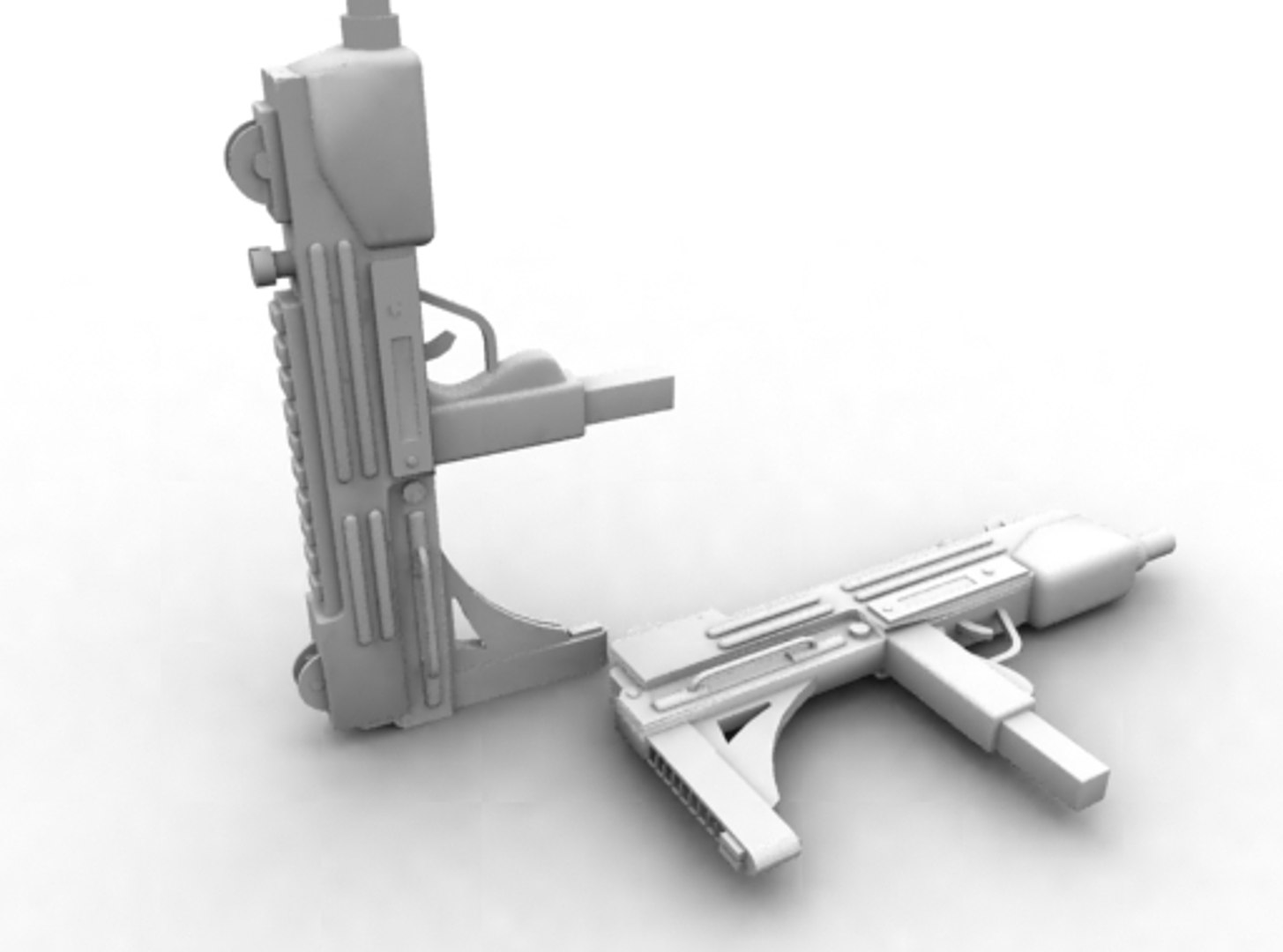 3d Uzi Gun Model
