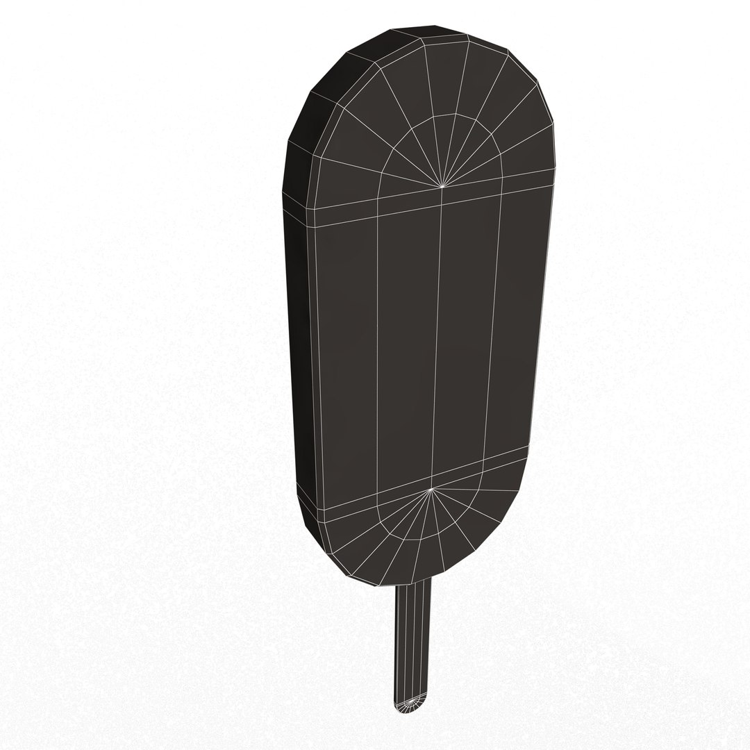 3D Ice Cream Chocolate Model - TurboSquid 2005222