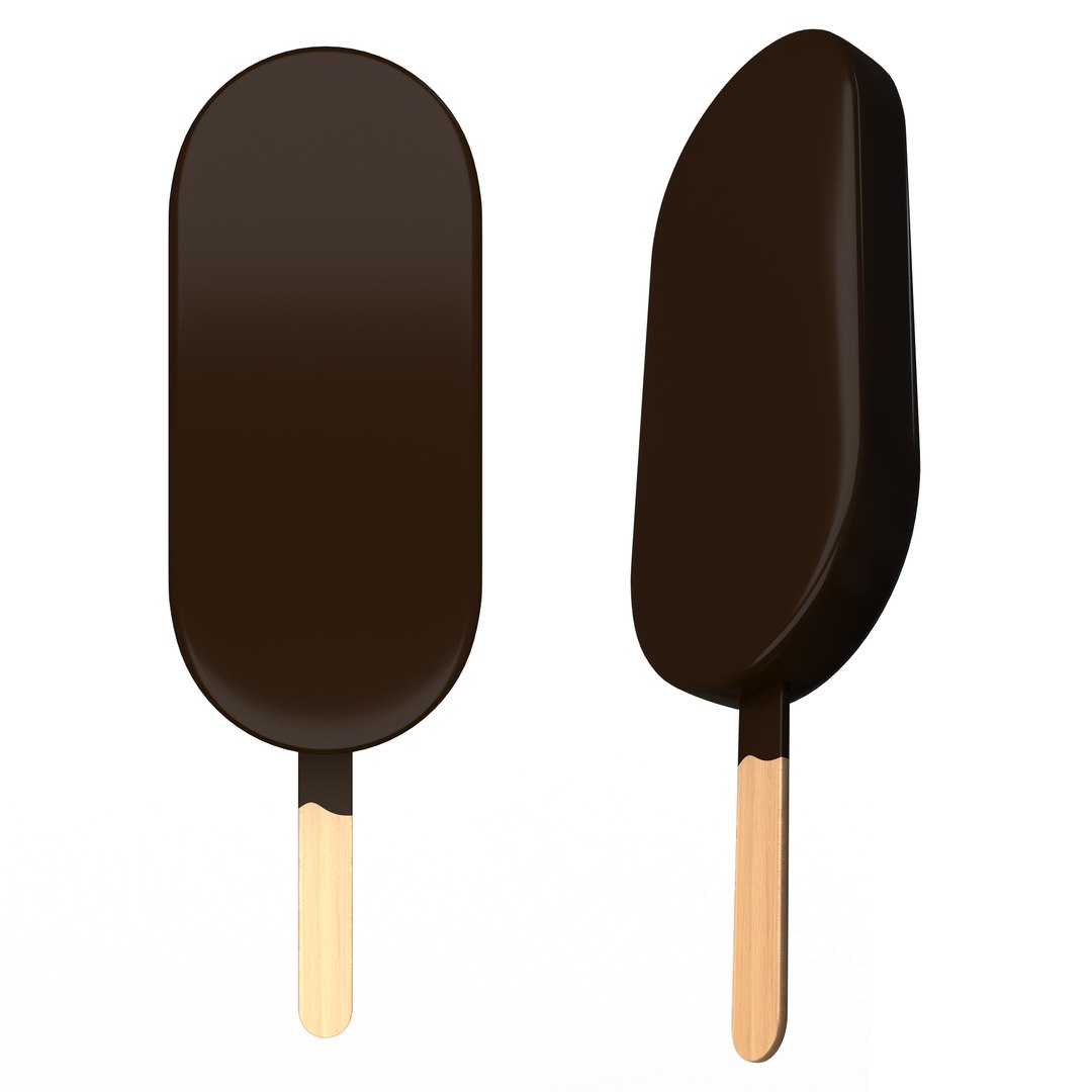 3D Ice Cream Chocolate Model - TurboSquid 2005222