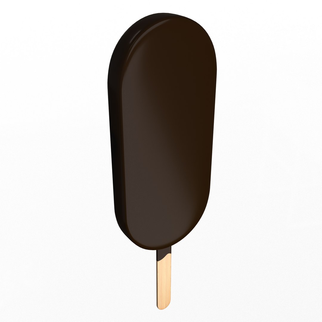 3D Ice Cream Chocolate Model - TurboSquid 2005222