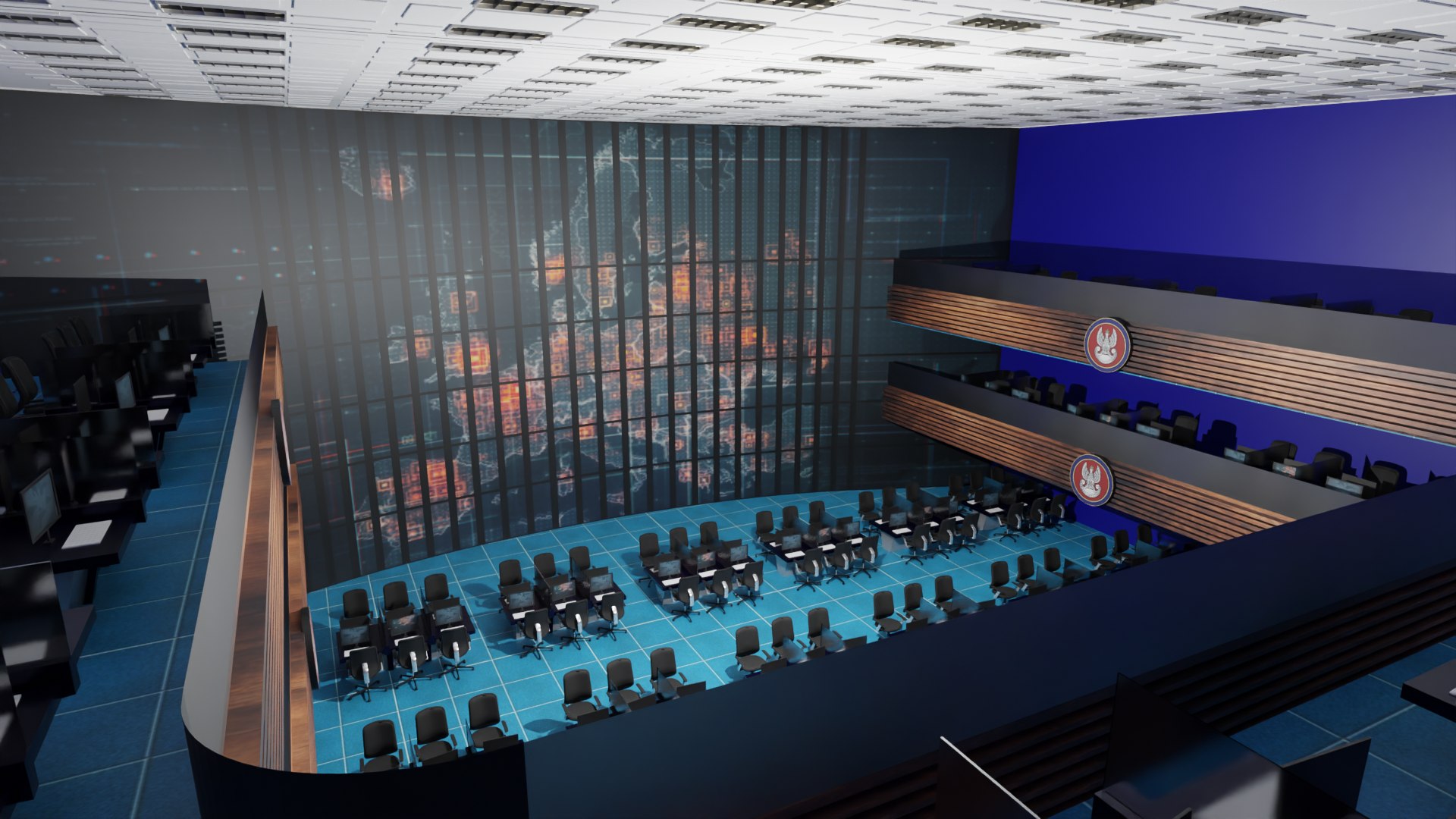 Mission Control Center 3D Model - TurboSquid 2164755
