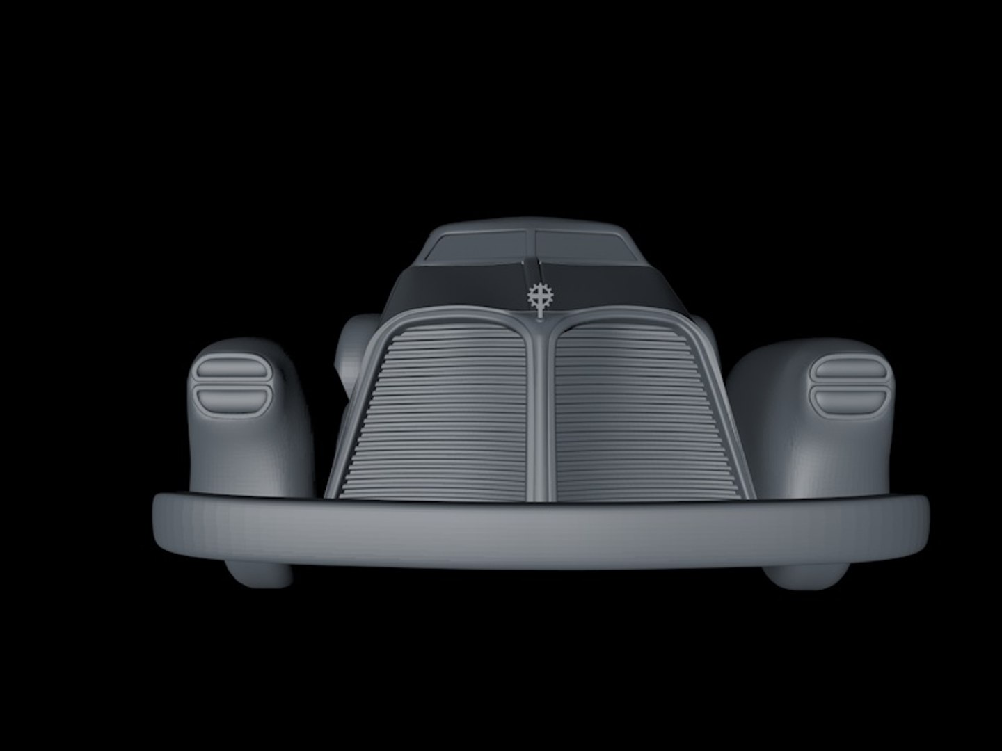 3d model retro car