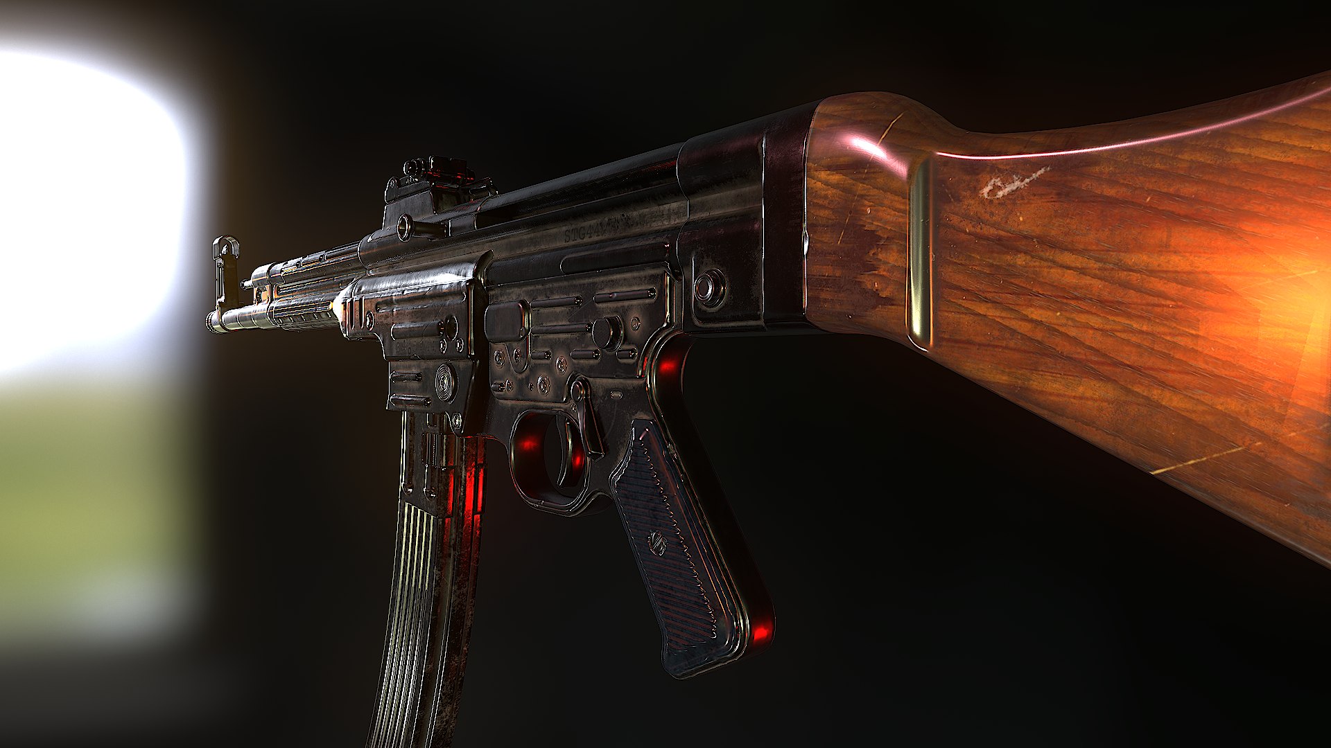 Sturmgewehr 44 PBR Game ready mid-poly 3D model - TurboSquid 1808916