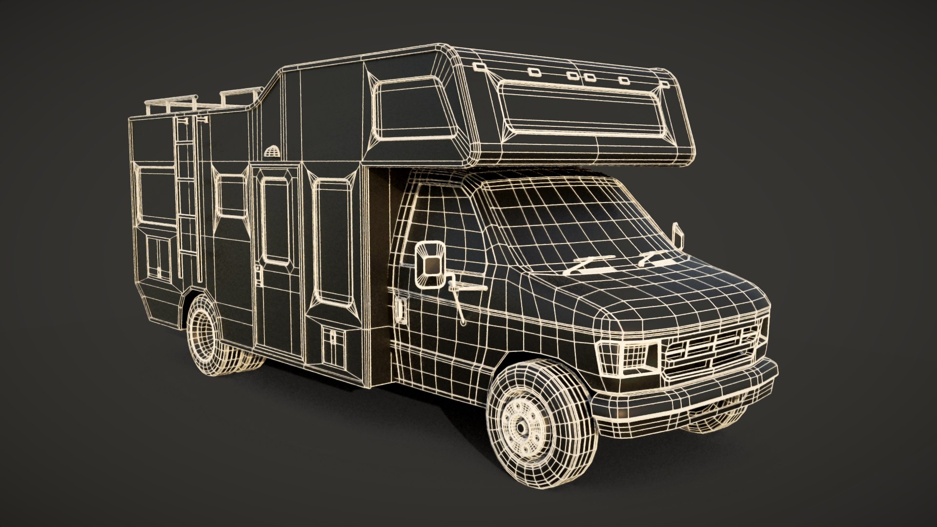 3D Model Camper Van Truck - TurboSquid 2003734