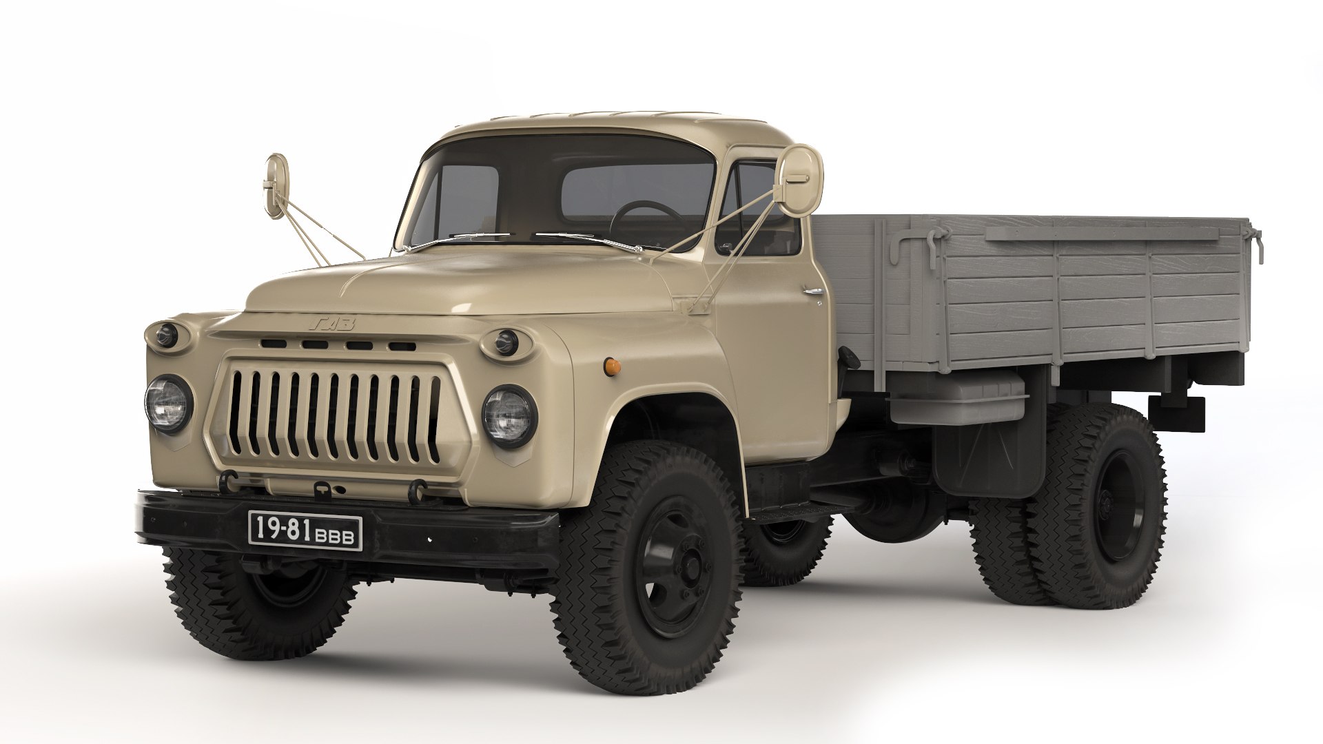 3D GAZ 53 Flatbed Body 1961 - TurboSquid 2015249