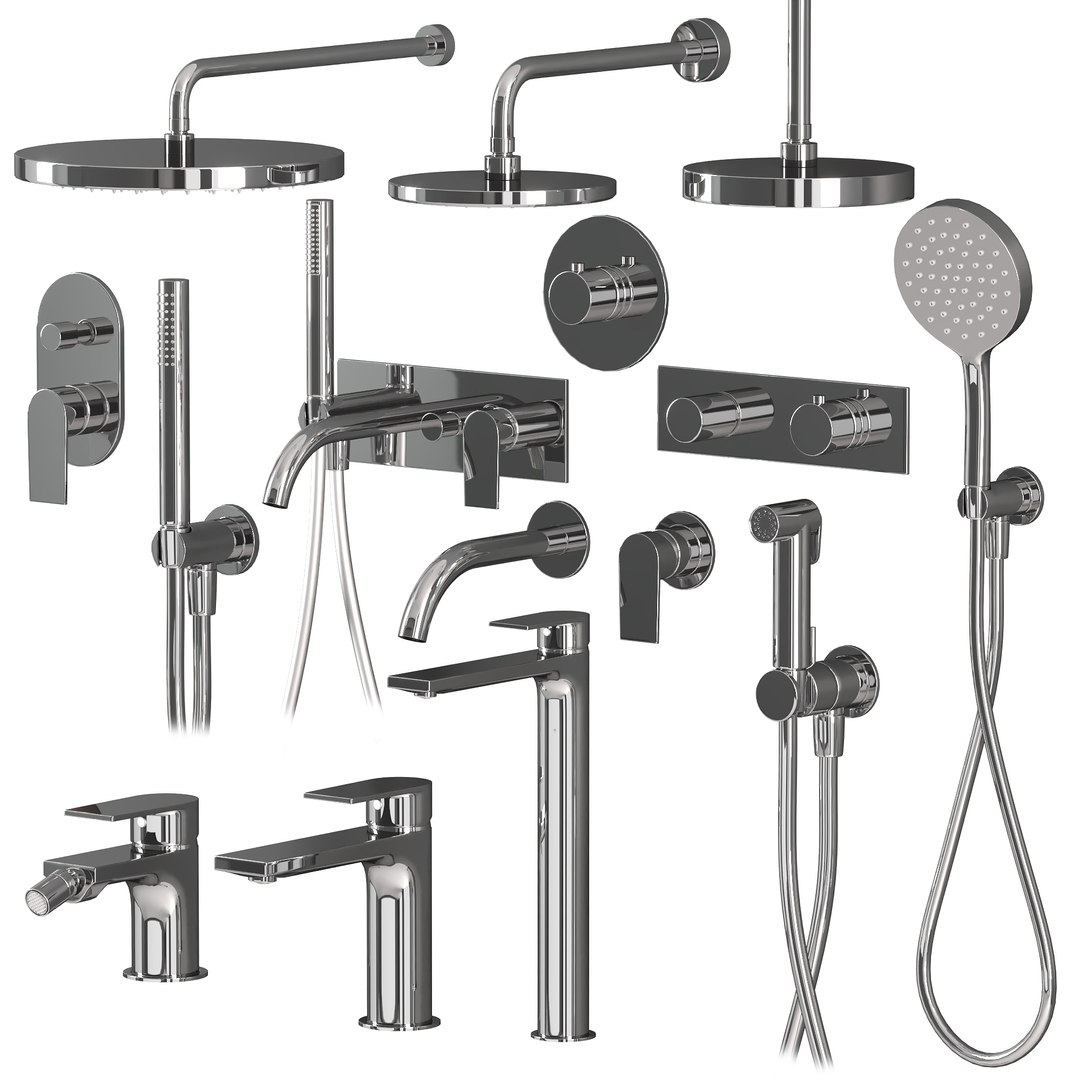 Fantini Myo Set Faucets And Showers Model - TurboSquid 2119888