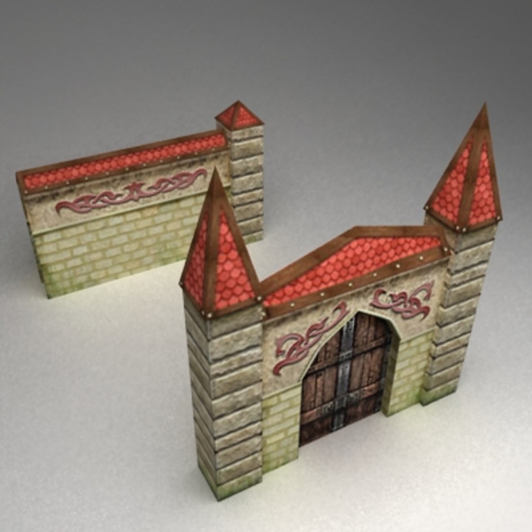 3d Gates Wall Model