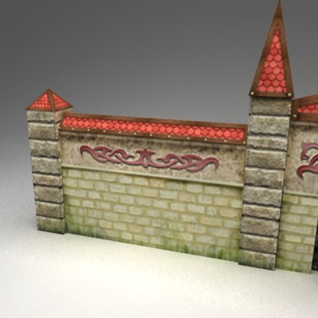 3d Gates Wall Model