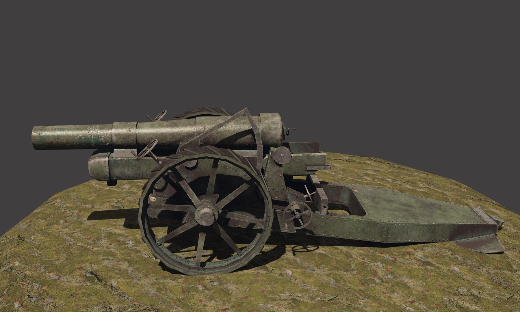 3D Bl Howitzer Model - TurboSquid 1454533