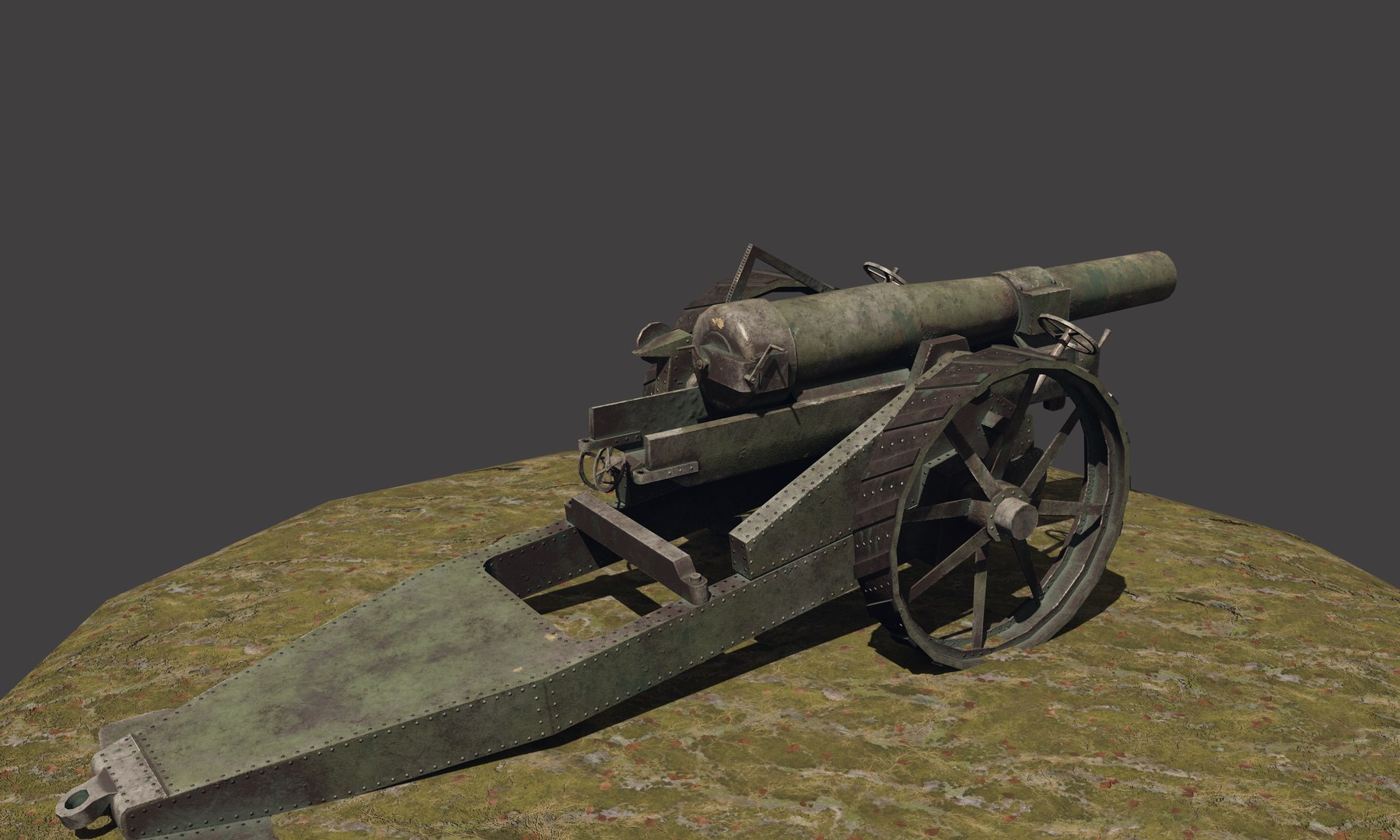 3D Bl Howitzer Model - TurboSquid 1454533