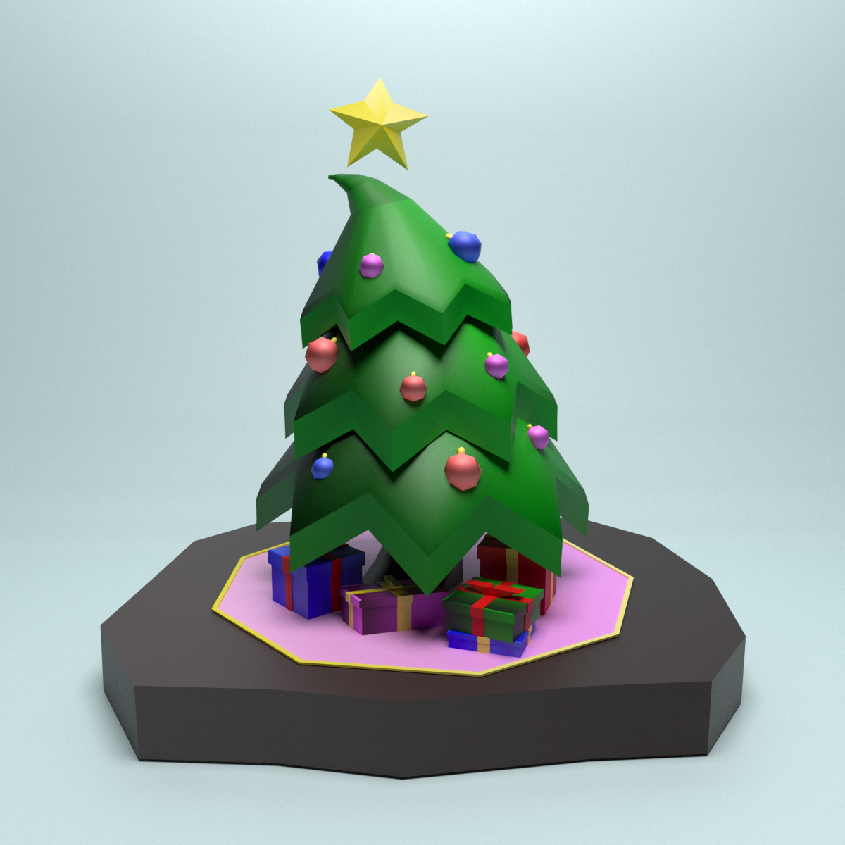 Christmas tree 3D model - TurboSquid 1484303