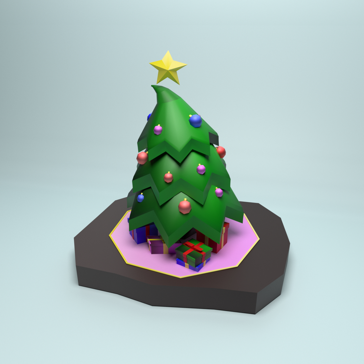 Christmas tree 3D model - TurboSquid 1484303