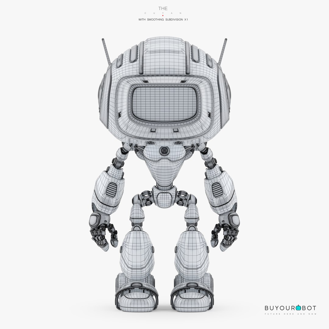 Cute Robot Friendly 3D Model - TurboSquid 1236836