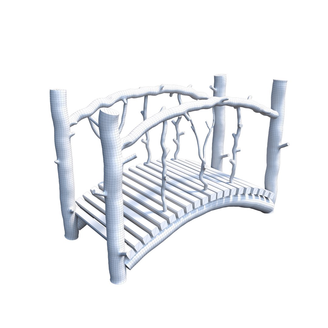 Bridge Garden 3D Model - TurboSquid 1705596