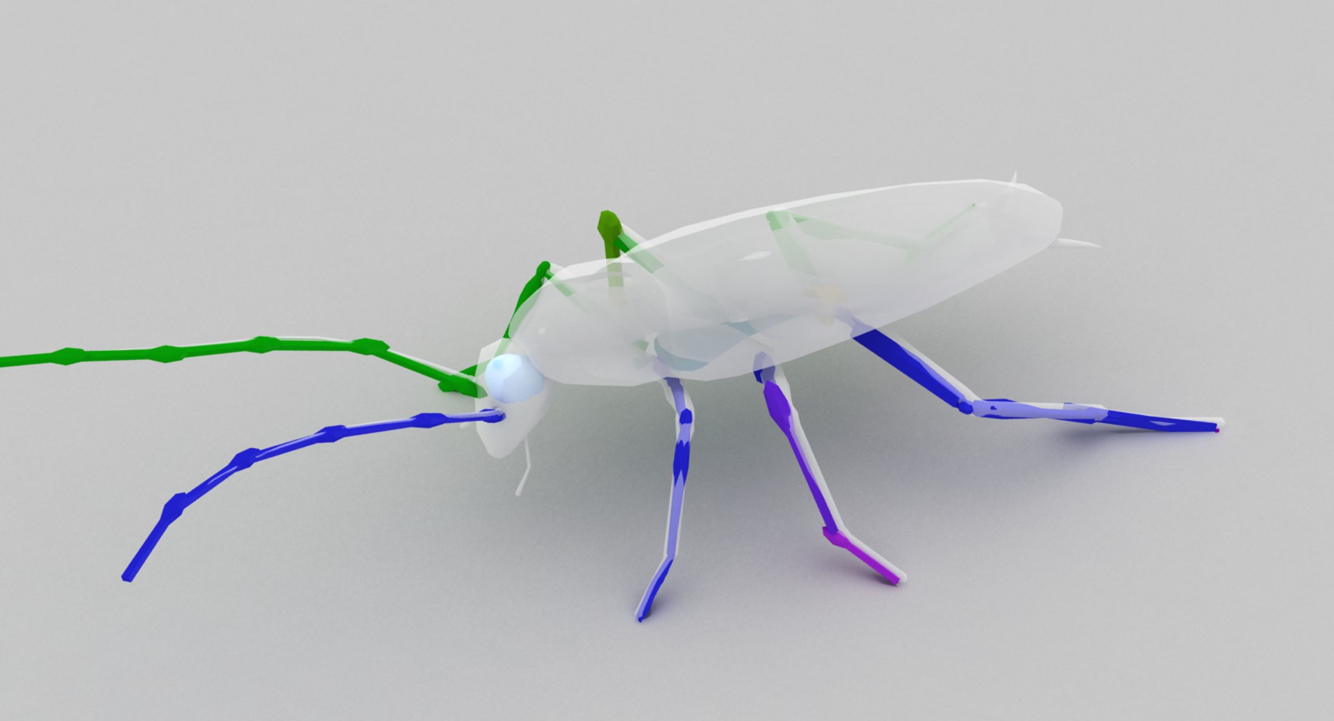 3d Model Rigged Cockroach