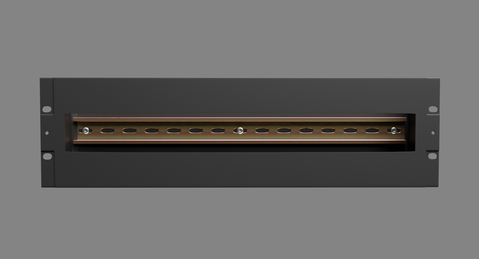 Din rail mounting 19-inch 3D model - TurboSquid 1322447
