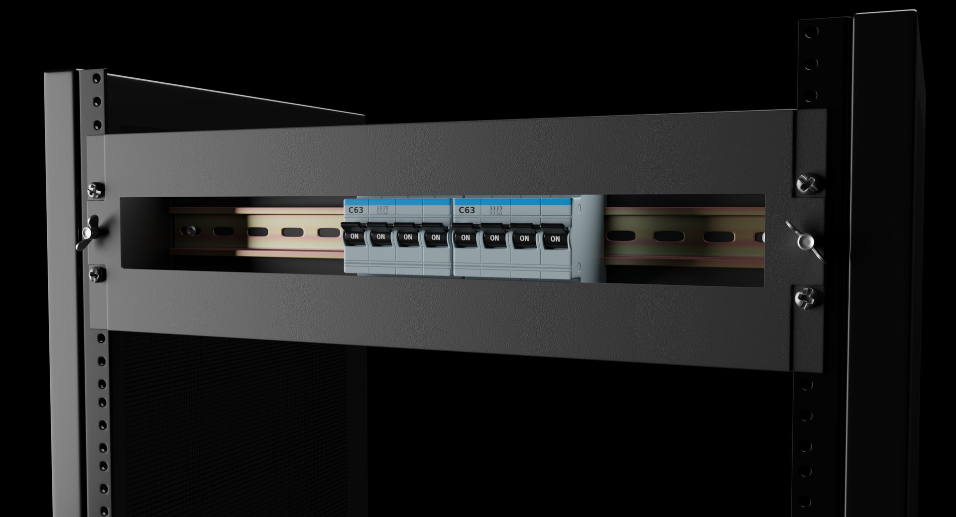 Din Rail Mounting 19-inch 3D Model - TurboSquid 1322447