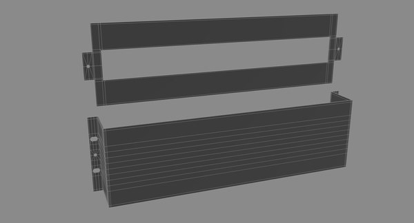 Din rail mounting 19-inch 3D model - TurboSquid 1322447