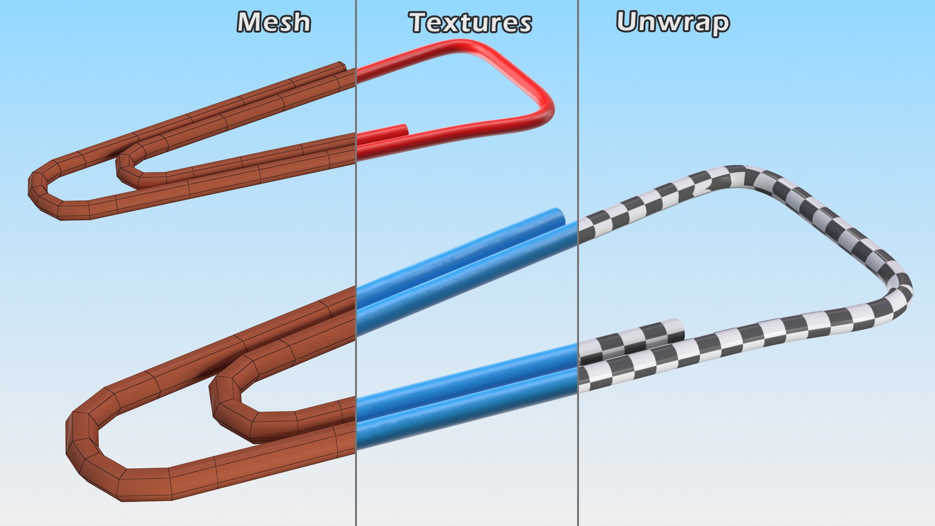 Paper Clip Triangular Shape Color model - TurboSquid 1861420