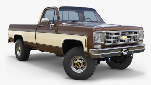 1978 Chevrolet Pickup K20 model - TurboSquid 1799009
