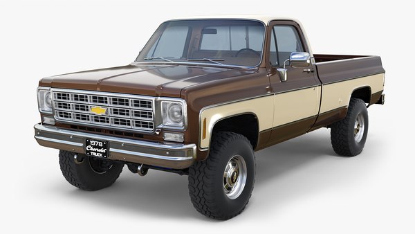 1978 Chevrolet Pickup K20 model - TurboSquid 1799009