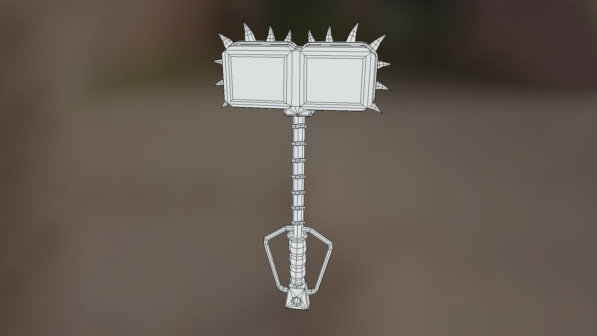 3D Weapon Hammer Stylized - TurboSquid 2090657