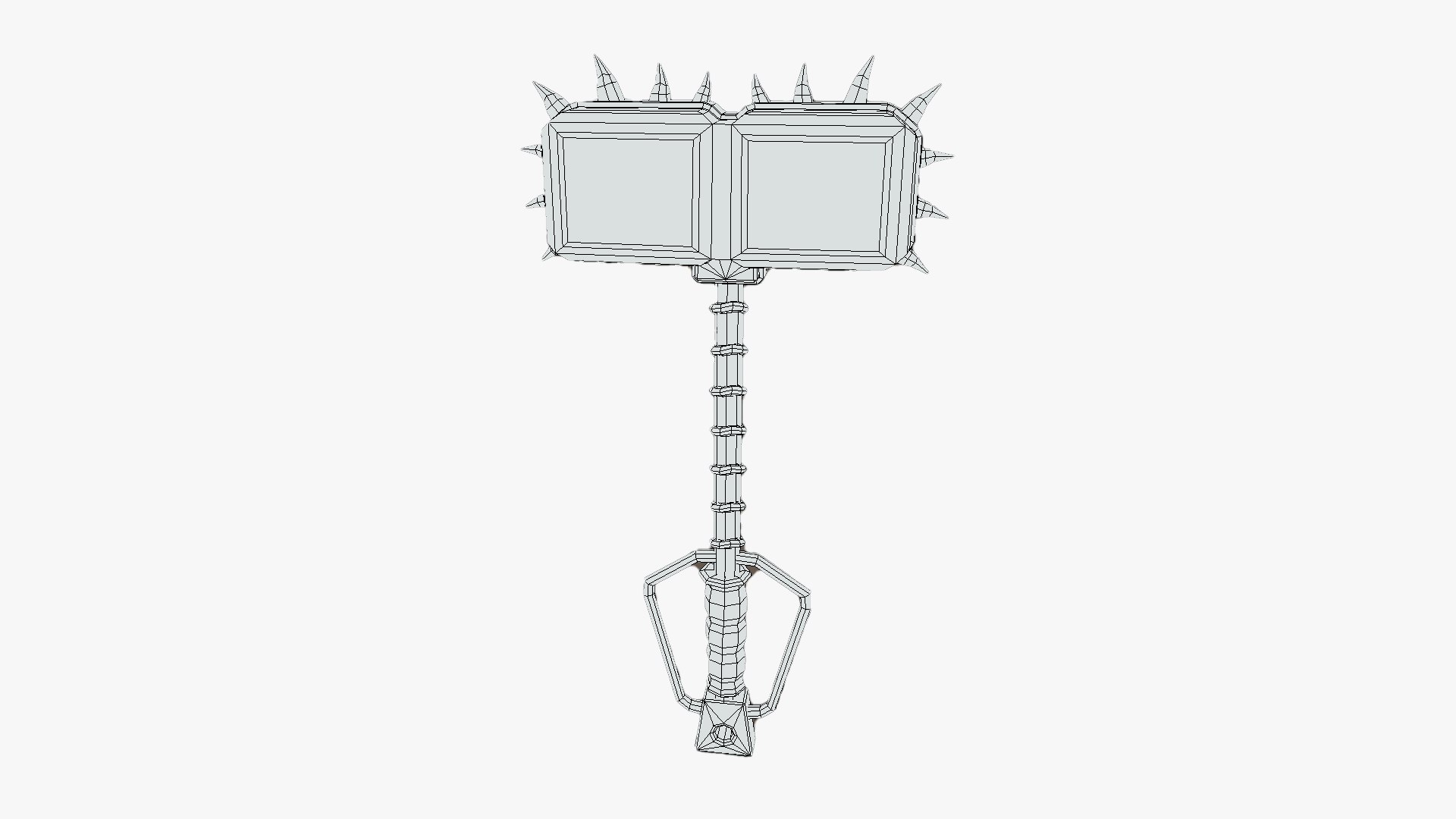 3D Weapon Hammer Stylized - TurboSquid 2090657