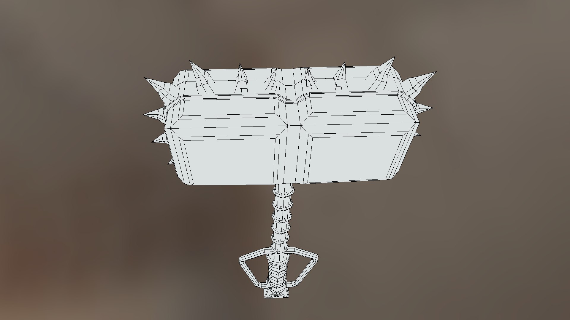 3D Weapon Hammer Stylized - TurboSquid 2090657
