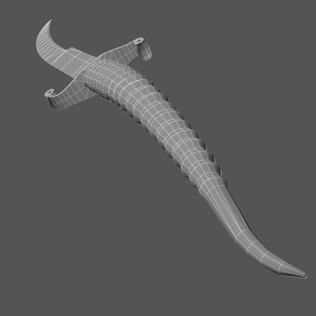 3d spanish fighting dagger model