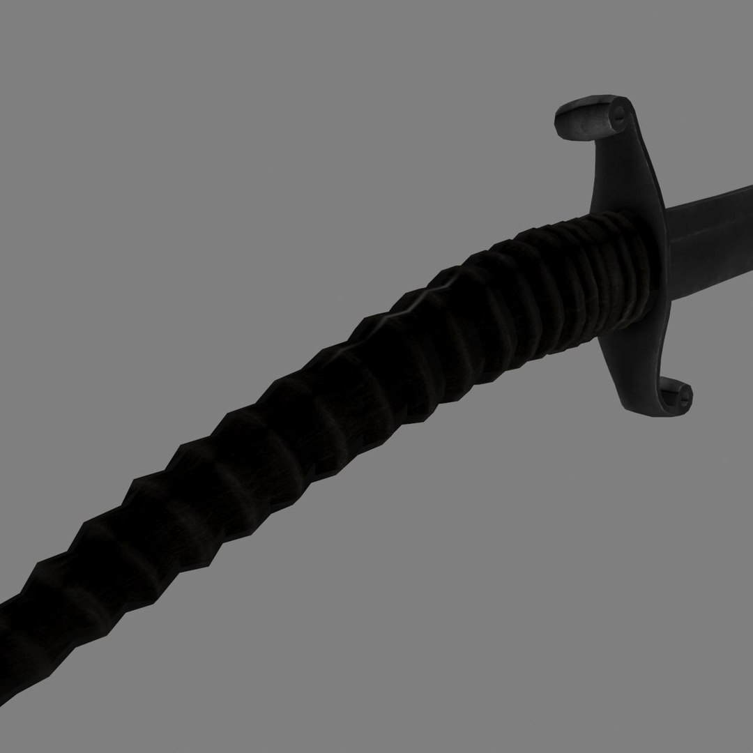 3d spanish fighting dagger model