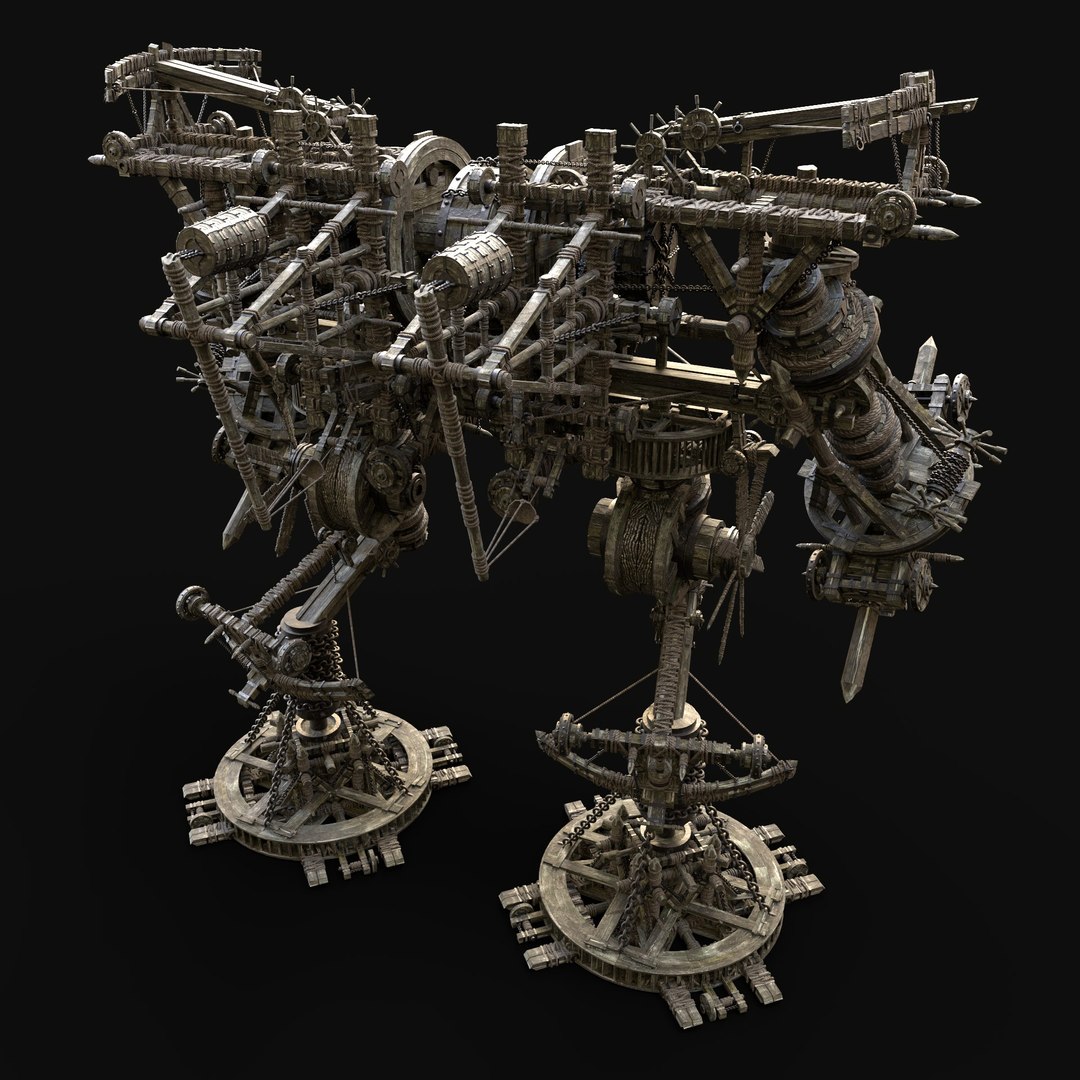 MECH GIANT ROBOT SIEGE ENGINE MACHINE WAR CONSTRUCTION MECHA Model ...